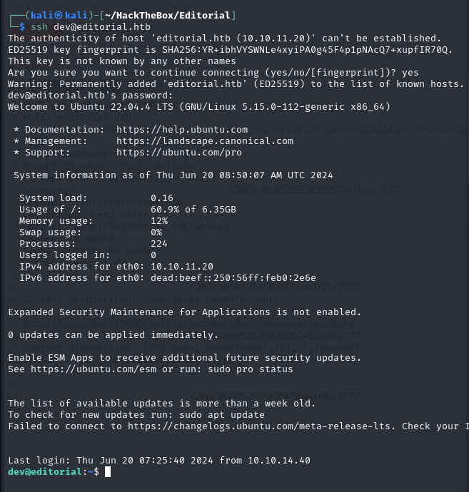 Writeup Hackthebox Editorial B0rgch3ns Blog